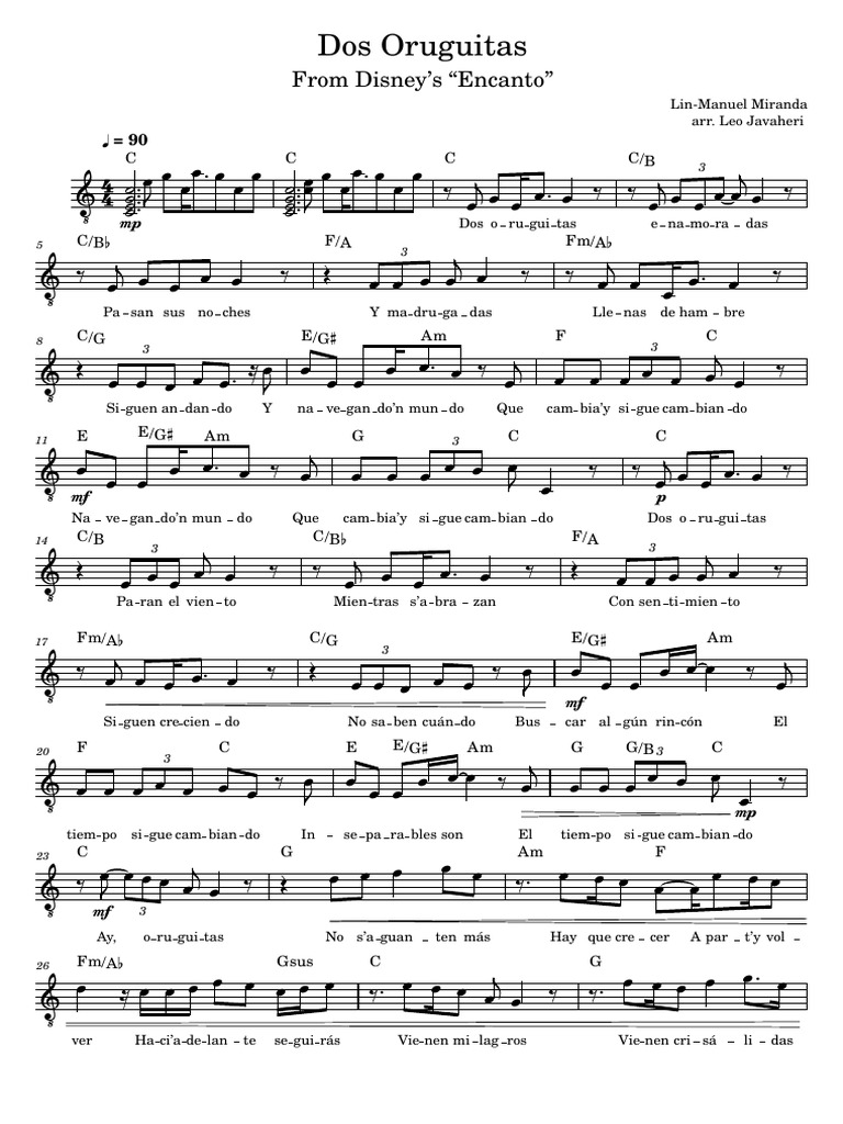 Dos Oruguitas LinManuel Miranda | PDF