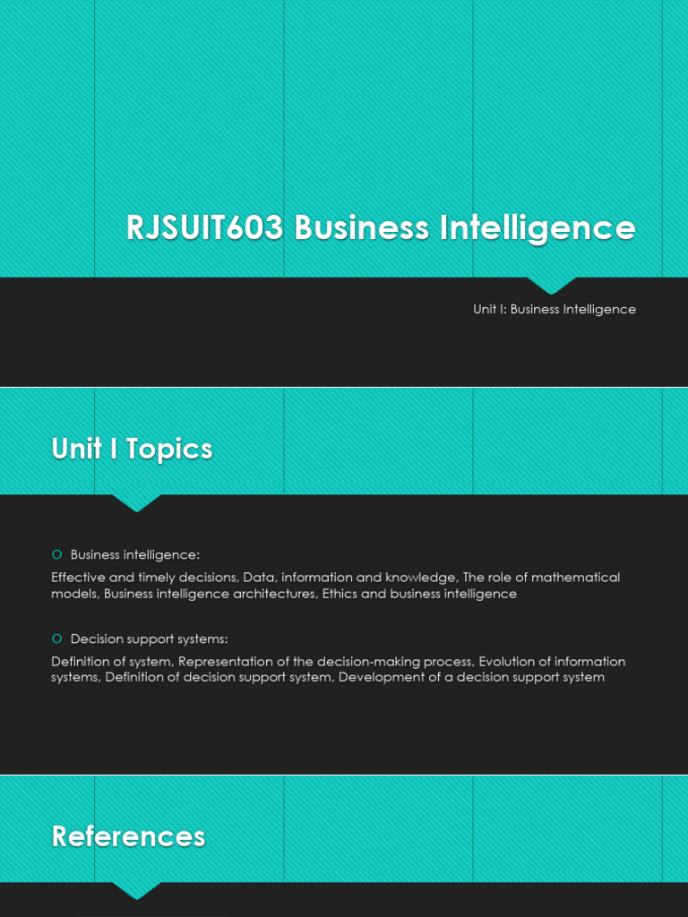 BI Unit I Chapter 1 PDF | PDF