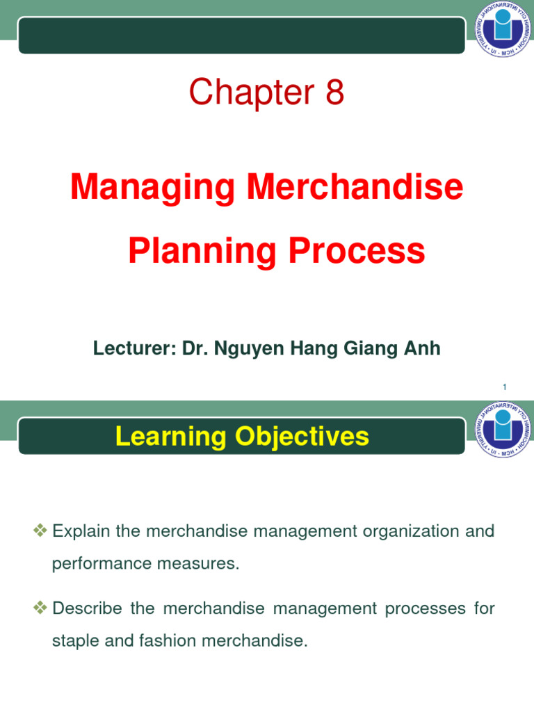 Chapter 8 - Managing Merchandise Process | PDF