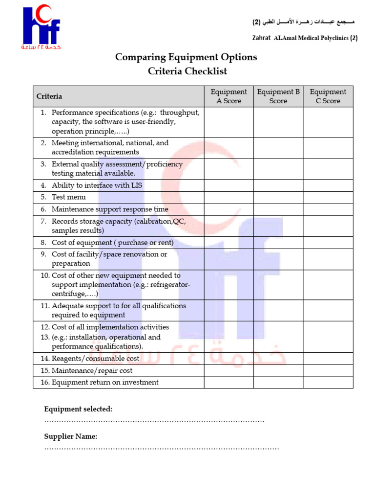 Criteria Checklist | PDF