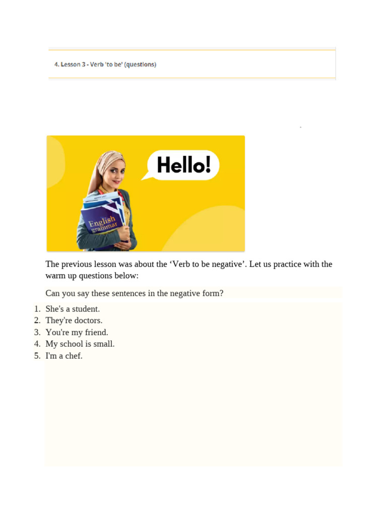 Verb To Be Questions and Wh-How Questions | PDF