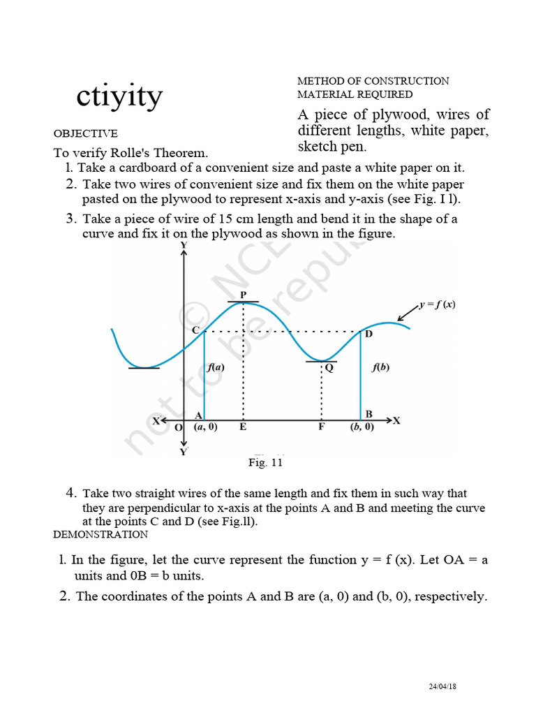 Math Activities 11 20 Class Xii 2 | PDF | Slope | Tangent