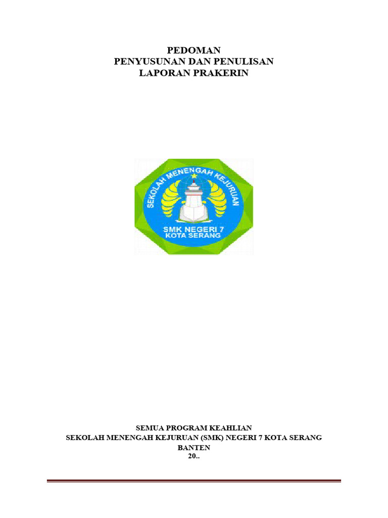 Format Penulisan Laporan Prakerin | PDF | Seni | Teknologi & Rekayasa