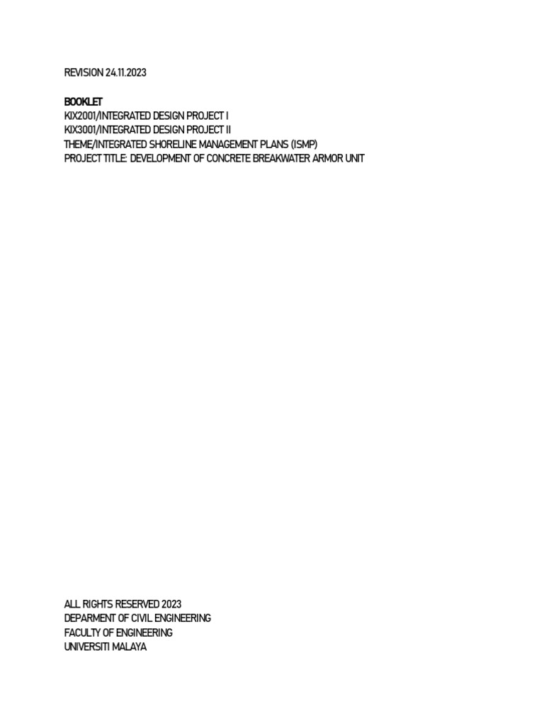 IDP Booklet JKA 24112023 | PDF | Coast | Engineer