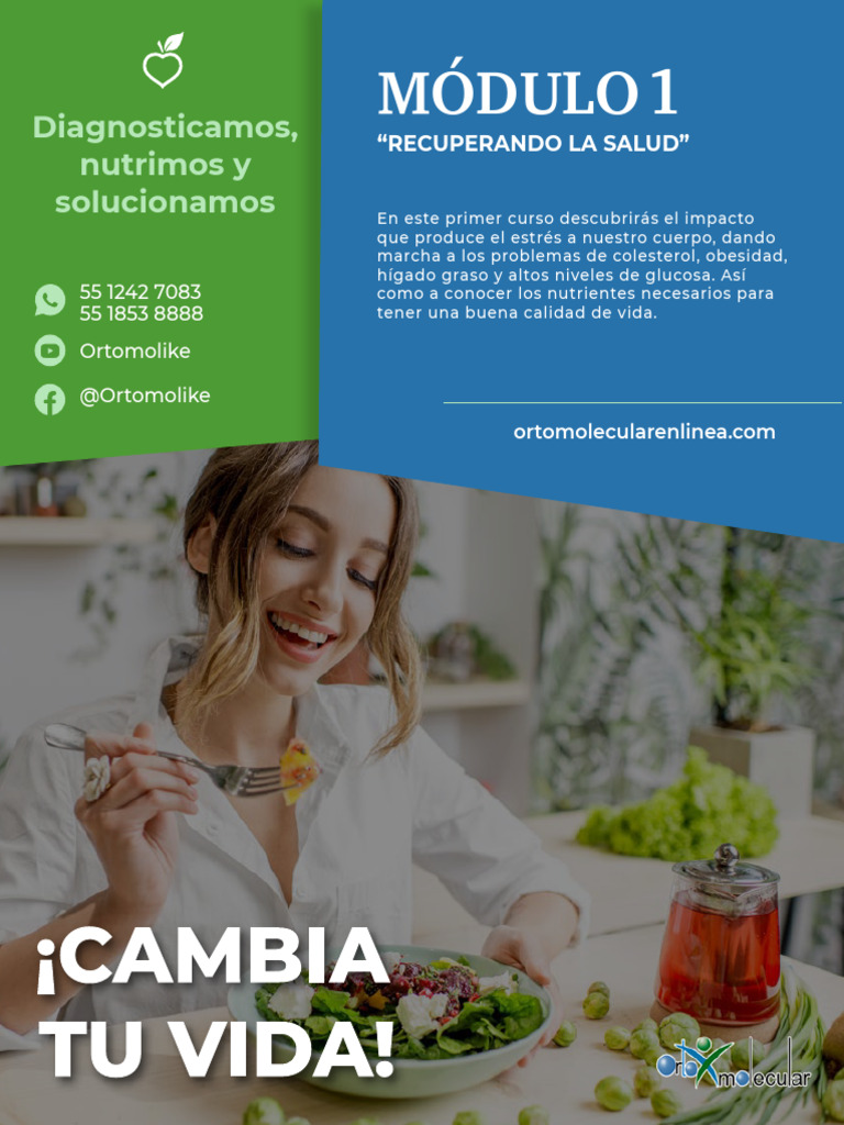Temario MÓDULO-1 | PDF | Nutrición | Dieta y nutrición