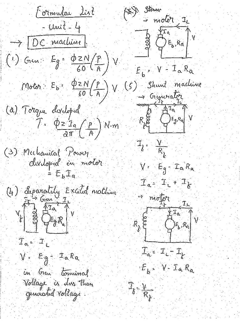 Formulae Unit4 | PDF