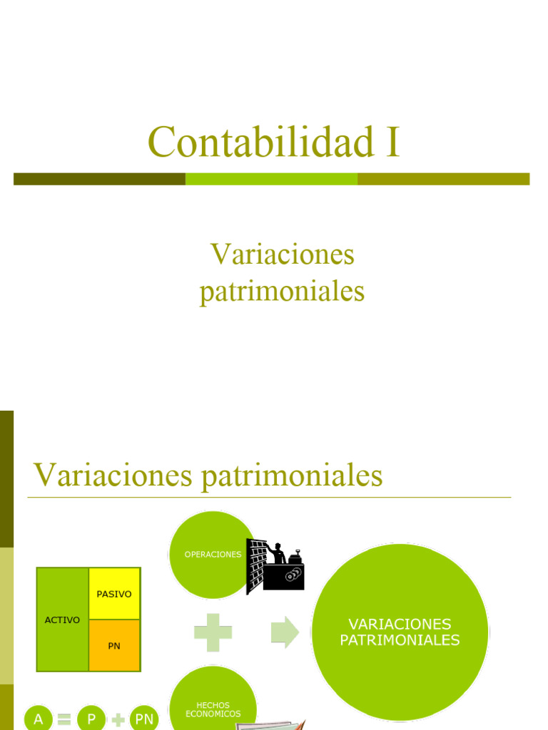 1 2 Variaciones Patrimoniales | PDF | Contabilidad | Valor neto