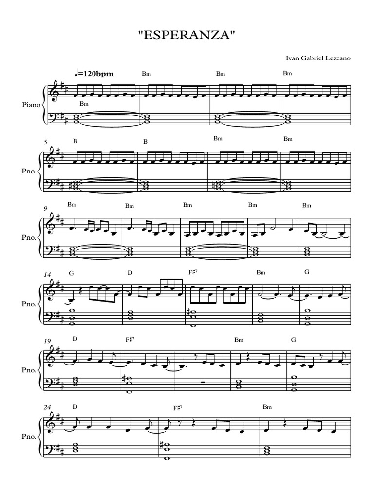 ESPERANZA - Partitura completa | PDF