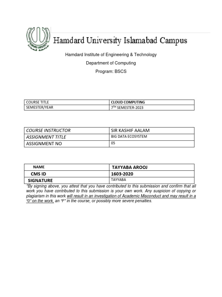 Big Data Ecosystem Overview | PDF | Computers