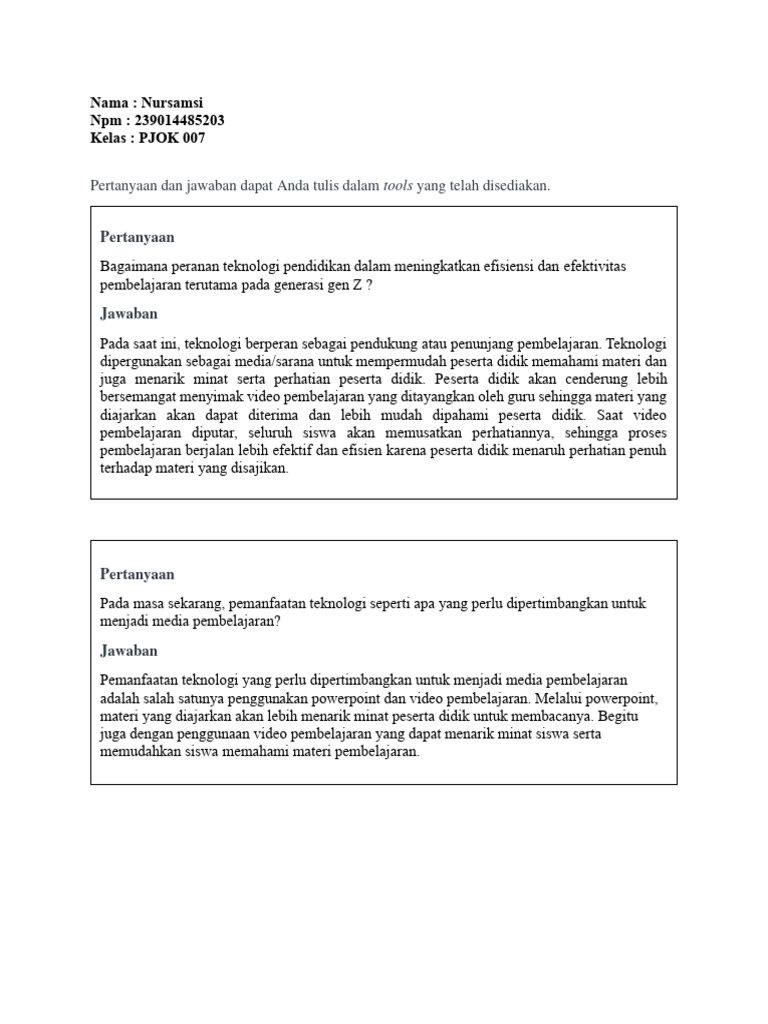 Topik 1 - Elaborasi Pemahaman | PDF | Bisnis | Ilmu Sosial