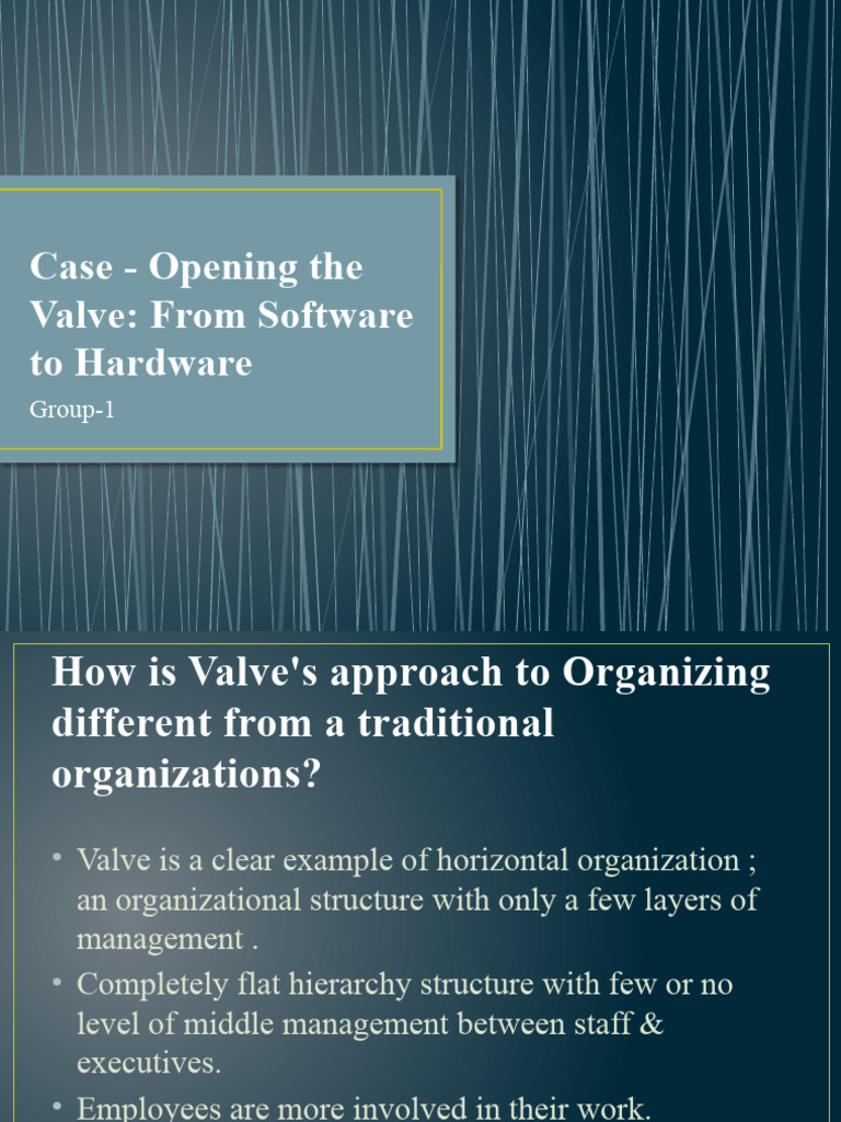 Valve's Flat Structure and Hardware Strategy | PDF | Organizational ...