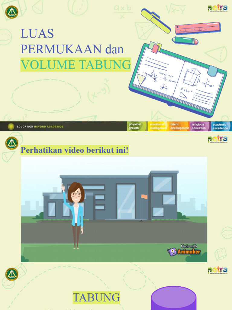 Luas Permukaan Dan Volume Tabung | PDF