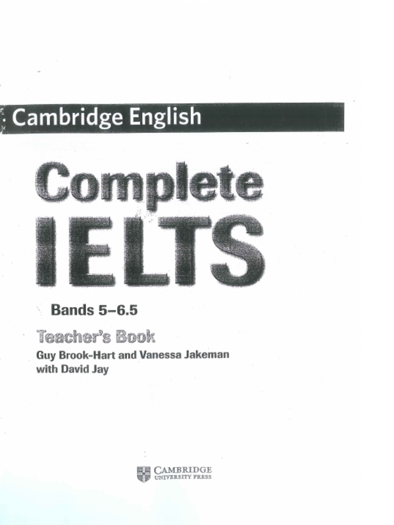 Complete IELTS Bands 5 6.5 TB Teacher | PDF
