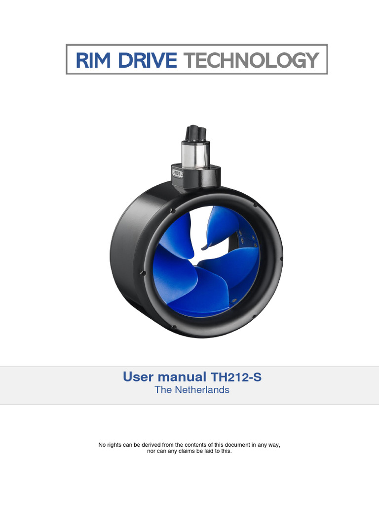 User Manual TH212 S | PDF | Electric Motor | Waste