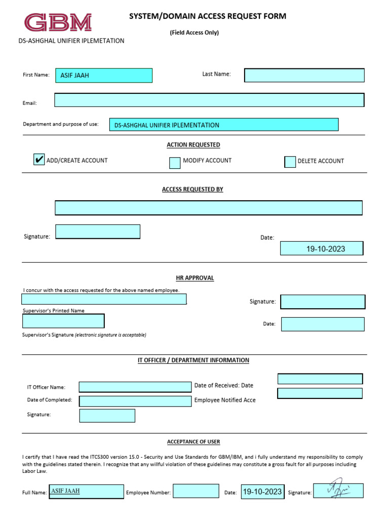 SAR Form (NDA) Asif | PDF