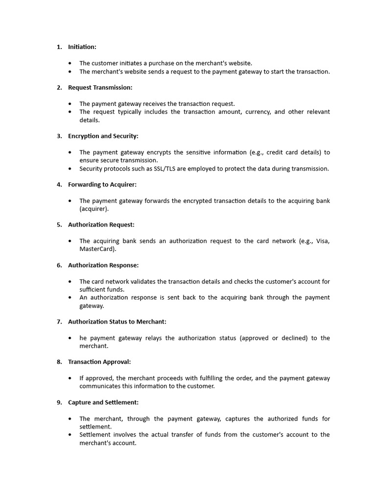 Payment Gateway Workflow Pdf 