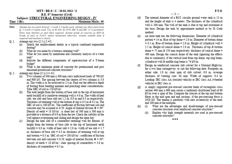 2013 MTT | PDF | Beam (Structure) | Prestressed Concrete