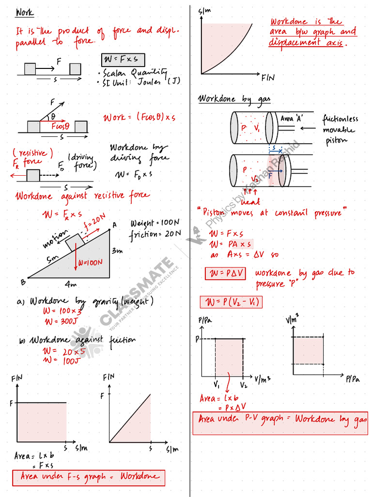 Work Energy Power | PDF | Applied And Interdisciplinary Physics | Physics