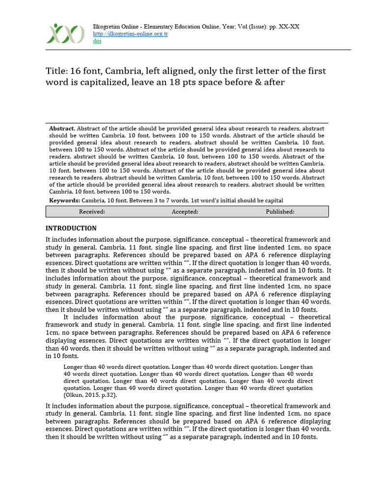 Journal Template - (v2r) | Download Free PDF | Paragraph | Text