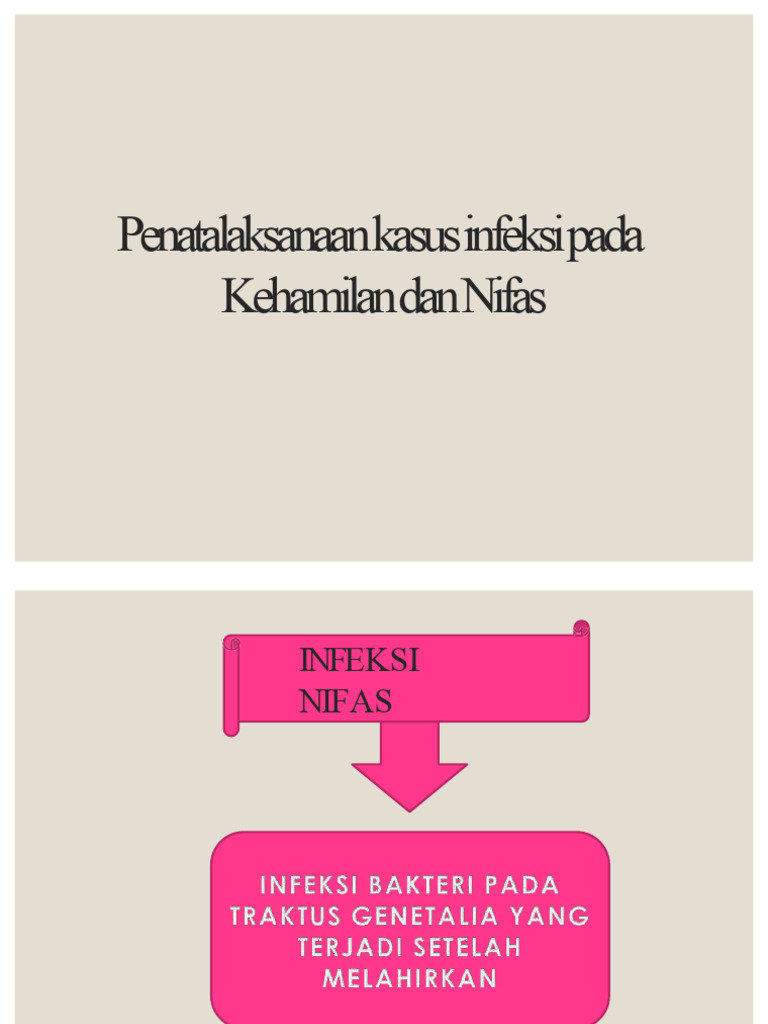 Tatalaksan Kasus Infeksi Pada Kehamilan Dan Nifas | PDF