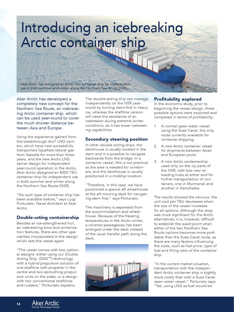 Arctic Container Ship | PDF