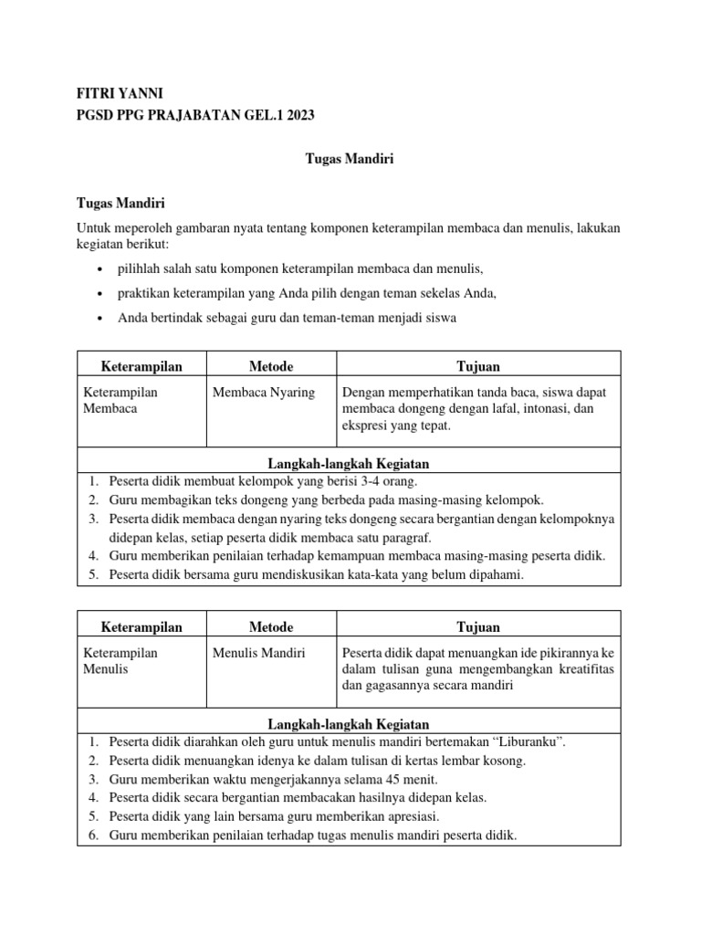 T1-3.13 Eksplorasi Konsep - Literasi Dasar - Fitri Yanni | PDF