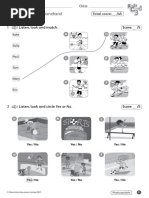 Kids Can - 1 - Extra Vocabulary Test - Unit 4 | PDF