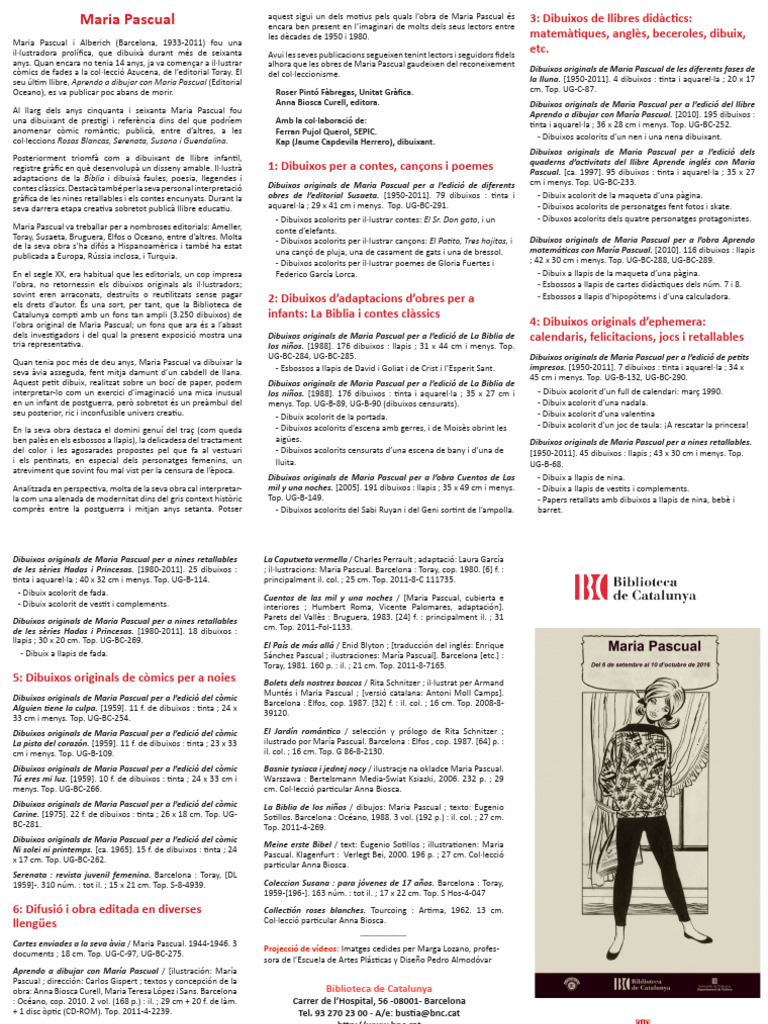 Tríptic Maria Pascual | PDF