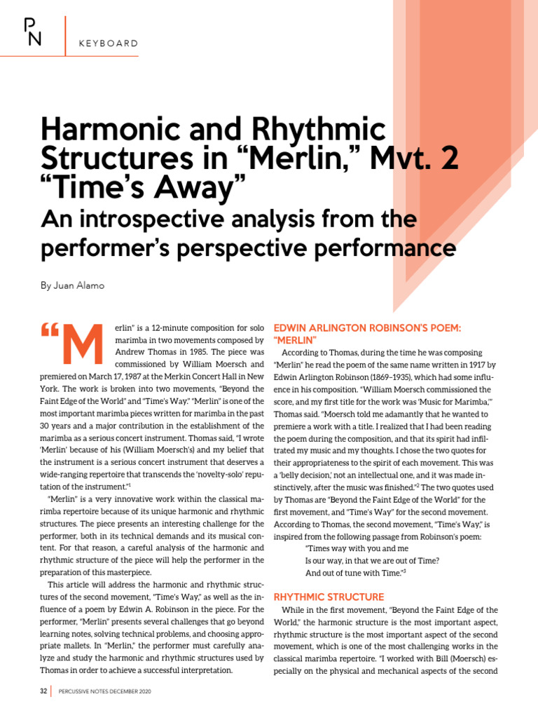 Alamo-PAS-Article-Merlin | PDF | Rhythm | Scale (Music)