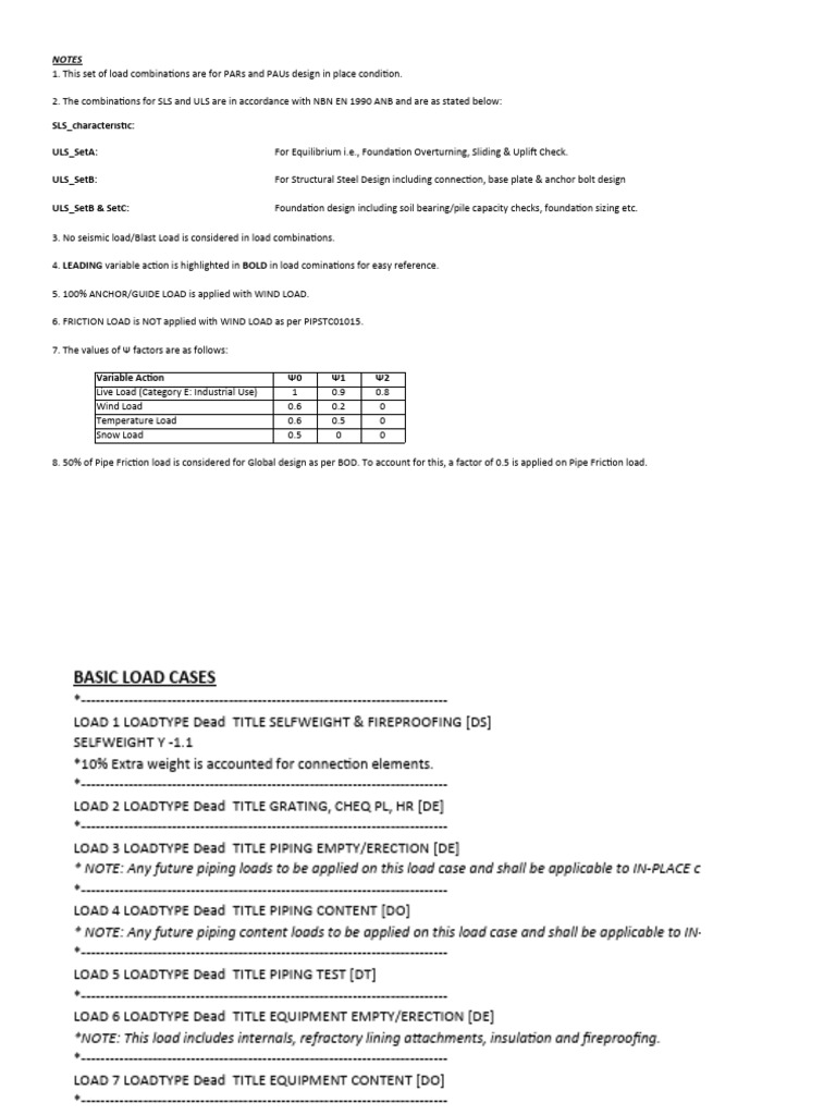 Mat3D - Load Combinations - In-Place - UPDATE4.0 | PDF | Foundation ...