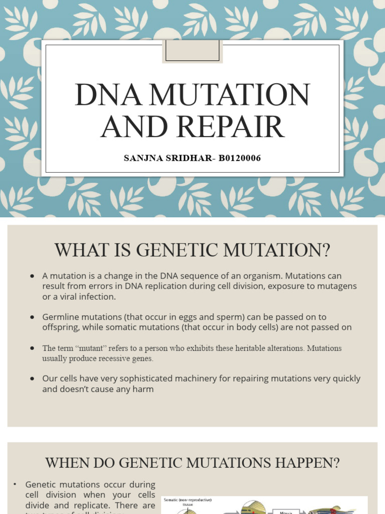 Adv MB | PDF | Dna Repair | Mutation