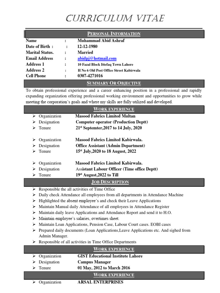 CV_Abid Ashraf 612 | PDF | Securitization | Data