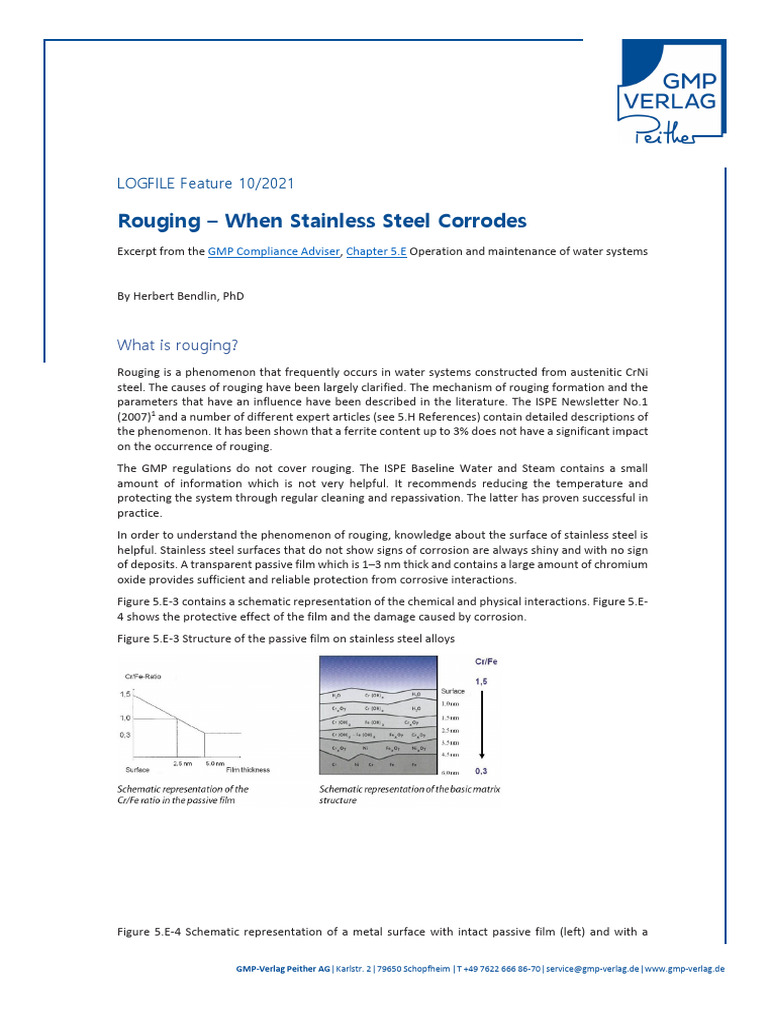 Rouging | PDF | Stainless Steel | Corrosion
