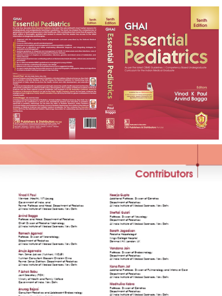 Ghai 10ed Competencies | PDF | Clinical Medicine | Medical Specialties