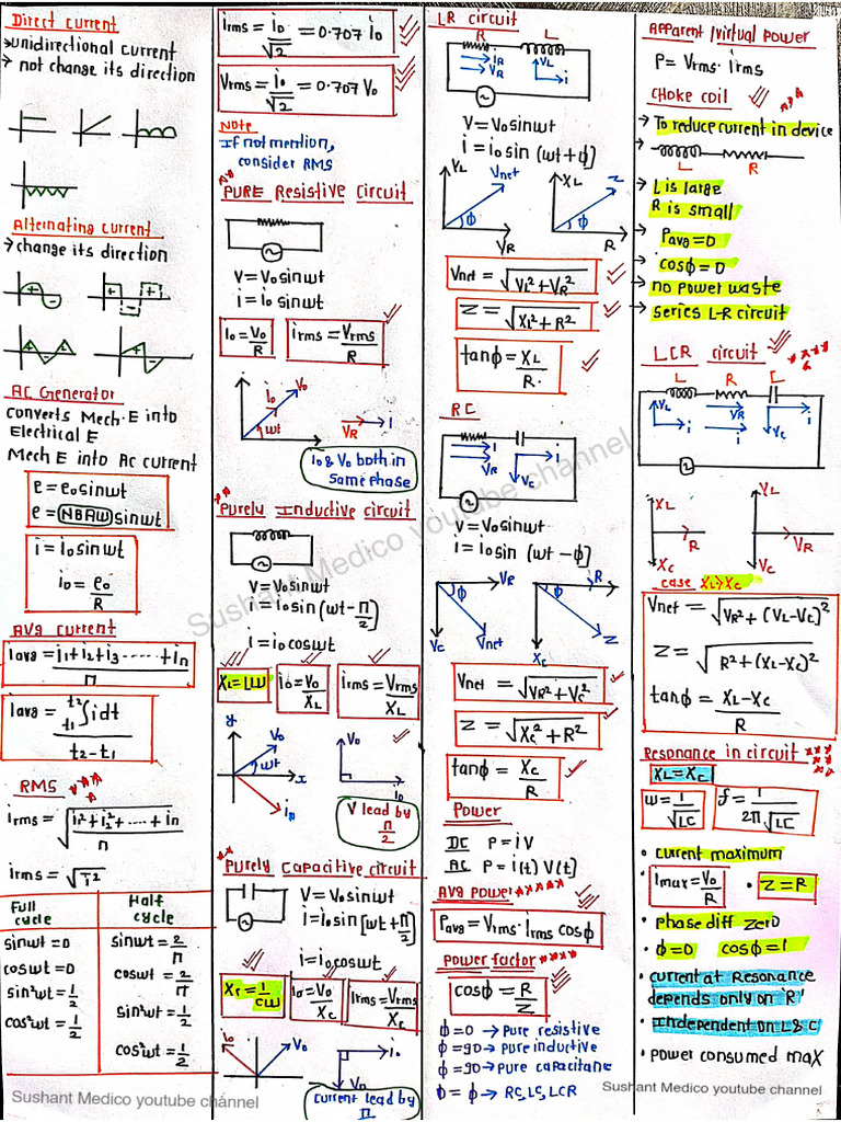 Alternating Current Part 1 | PDF