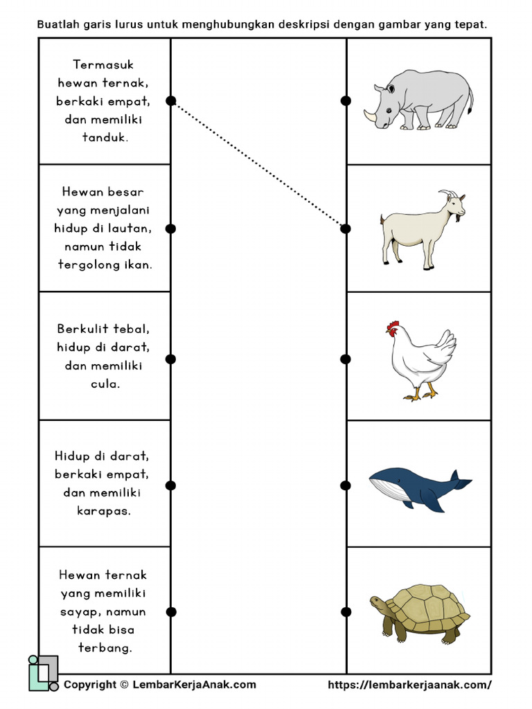 Membaca Deskripsi - Hewan | PDF