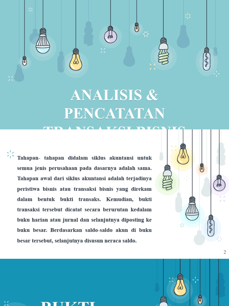 Analisis Pencatatan Transaksi Bisnis | PDF | Pengelolaan Keuangan & Uang
