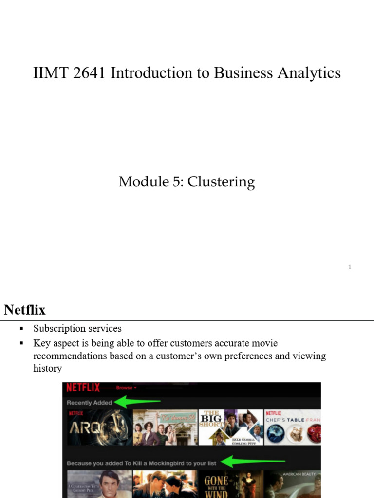 Module 5 - Clustering - Afterclassb | PDF | Cluster Analysis | Logistic Regression