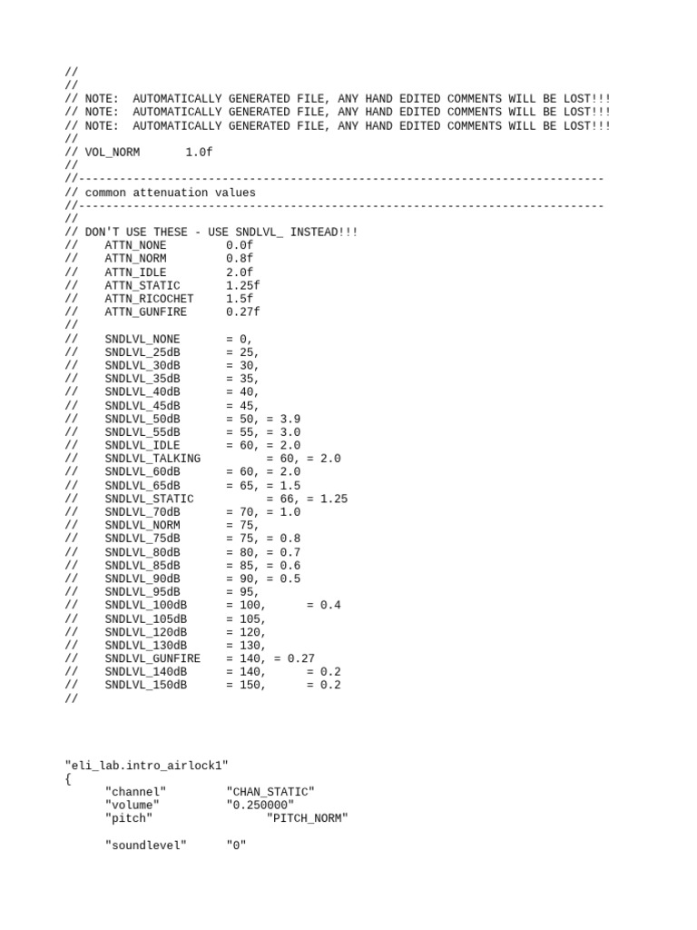 Level Sounds Eli Lab | PDF