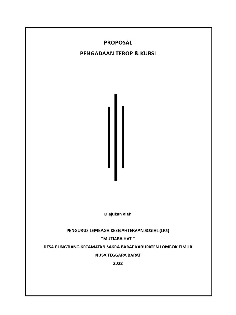Proposal Pengadaan Tenda dan Kursi | PDF