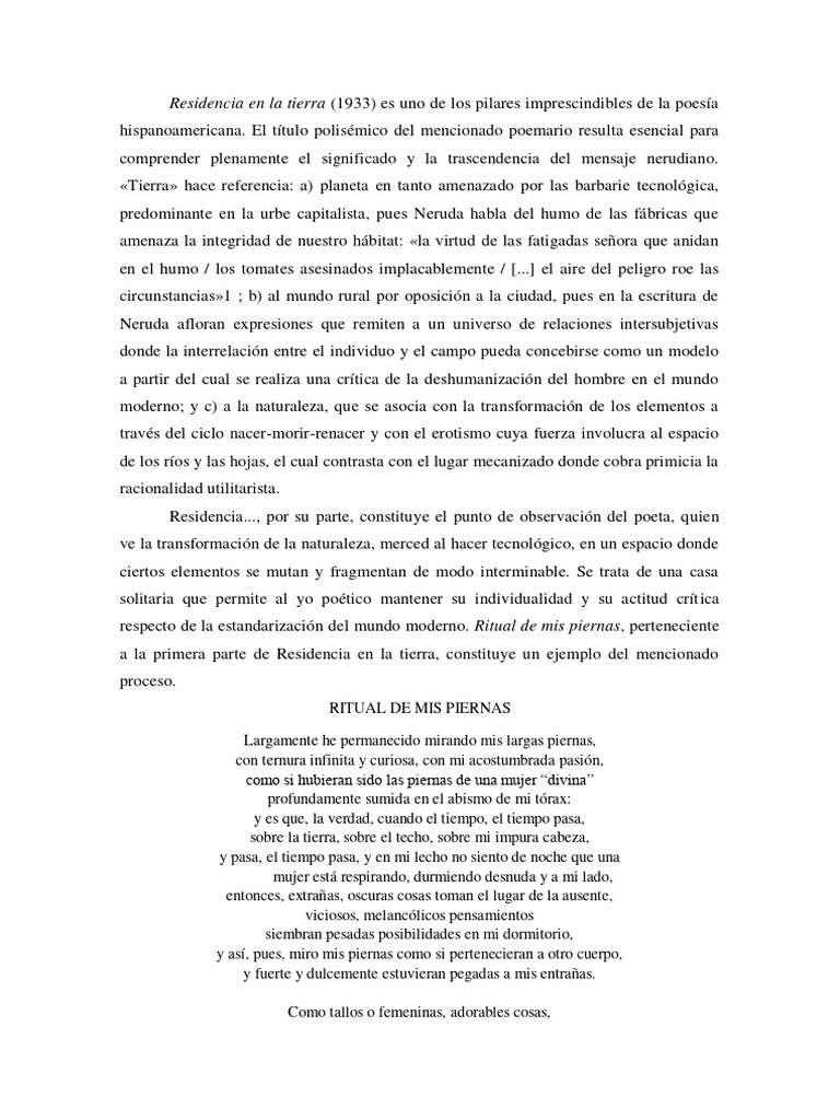 Ritual de Mis Piernas - Analisis | Descargar gratis PDF | Ropa | Rituales