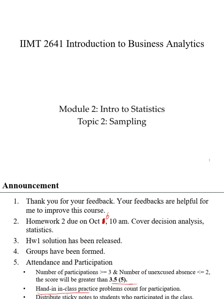 Module 2 - Sample - Afterclass | PDF | Sampling (Statistics) | Statistics