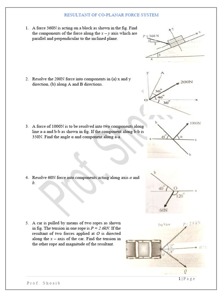 Resultant1 | Download Free PDF | Force | Euclidean Vector