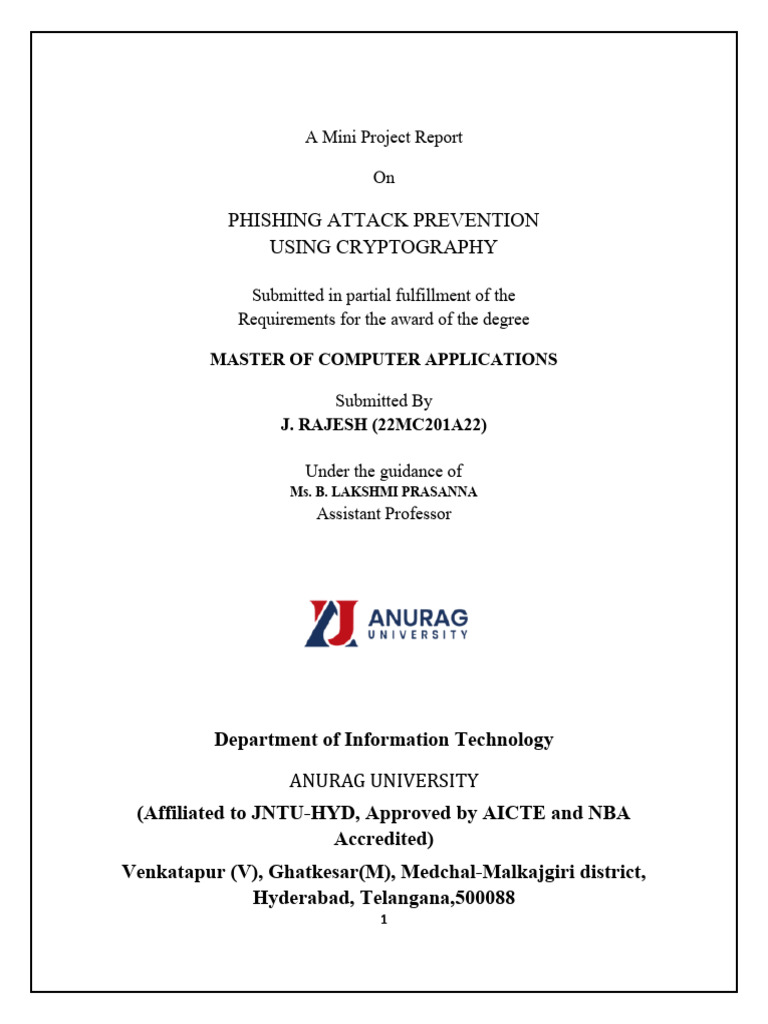 Phishing Attack Prevention Using Cryptography | PDF | Key (Cryptography ...