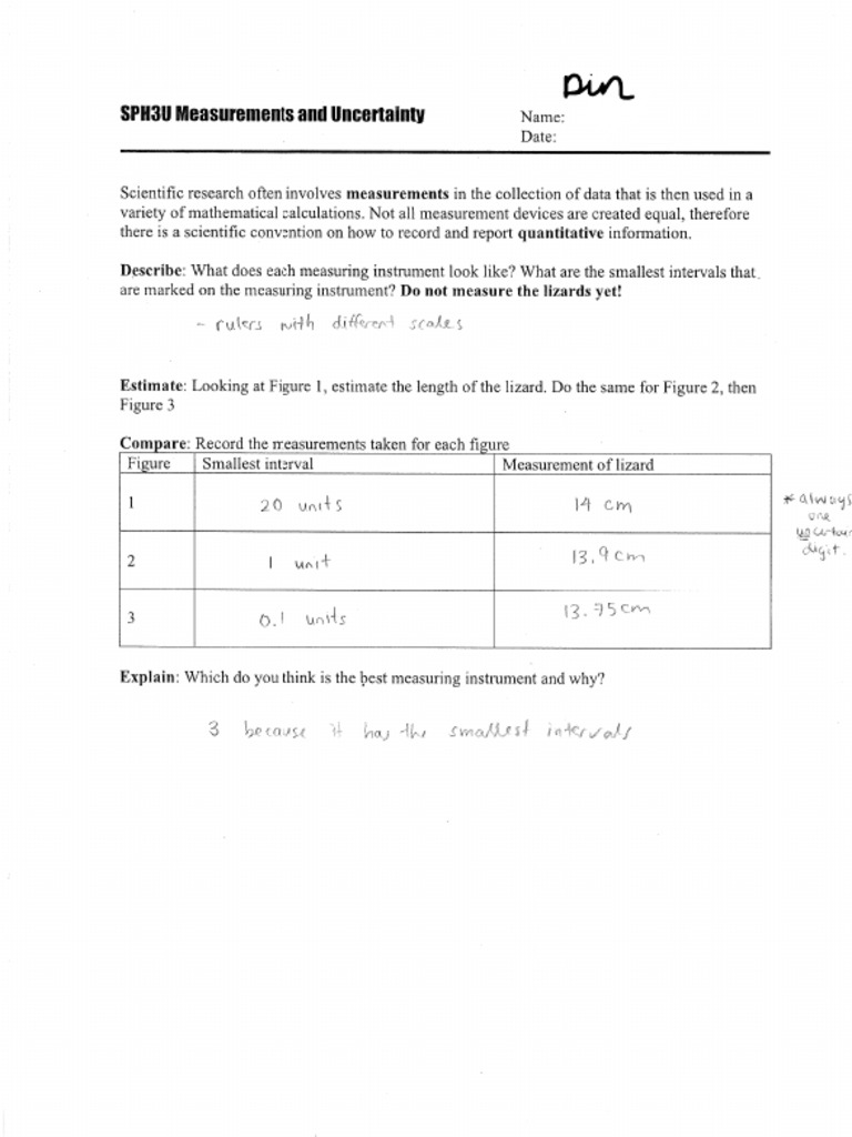 Копия Significant Figures, Scientifice Notation, and Unit Conversion ...