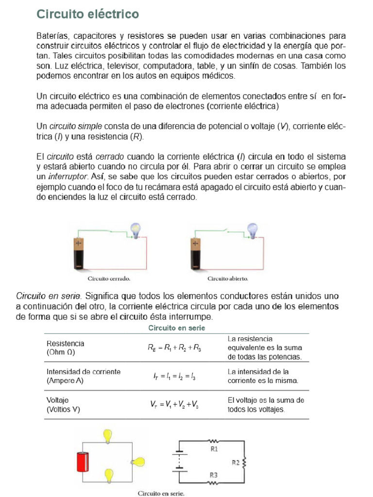 Circuitos en Serie | PDF