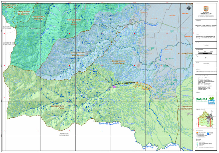 Mapa Nacimientos Áreas Forestales Protectoras de Corazon de Pance | PDF
