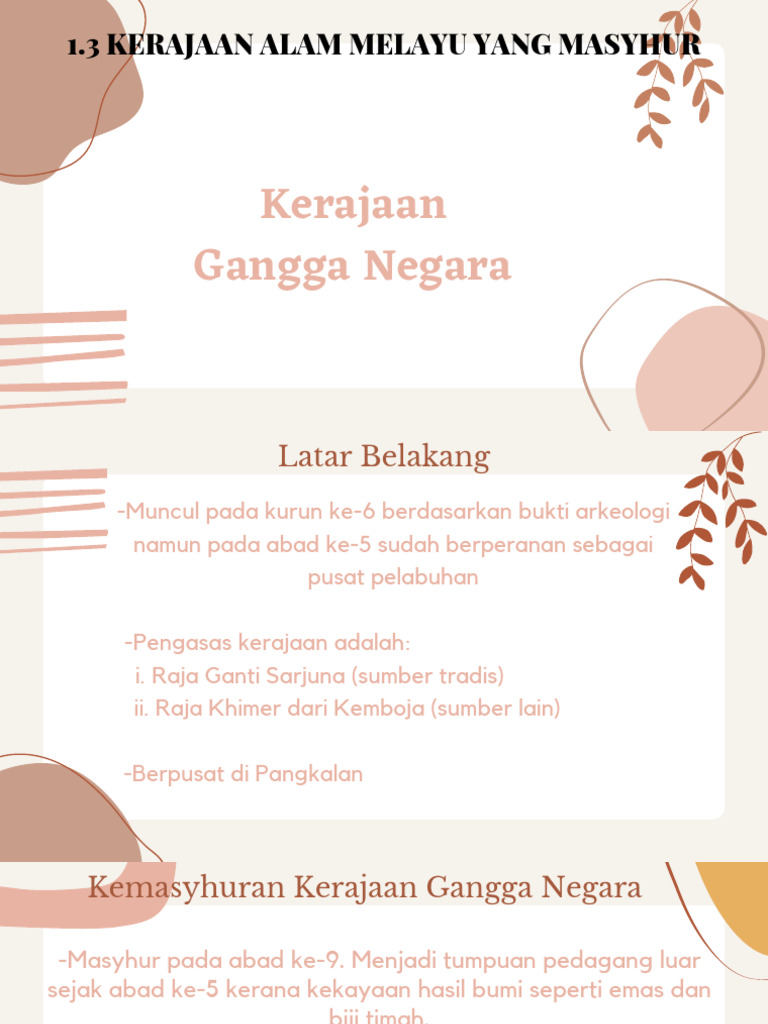 Sejarah dan Kemasyhuran Gangga Negara | PDF