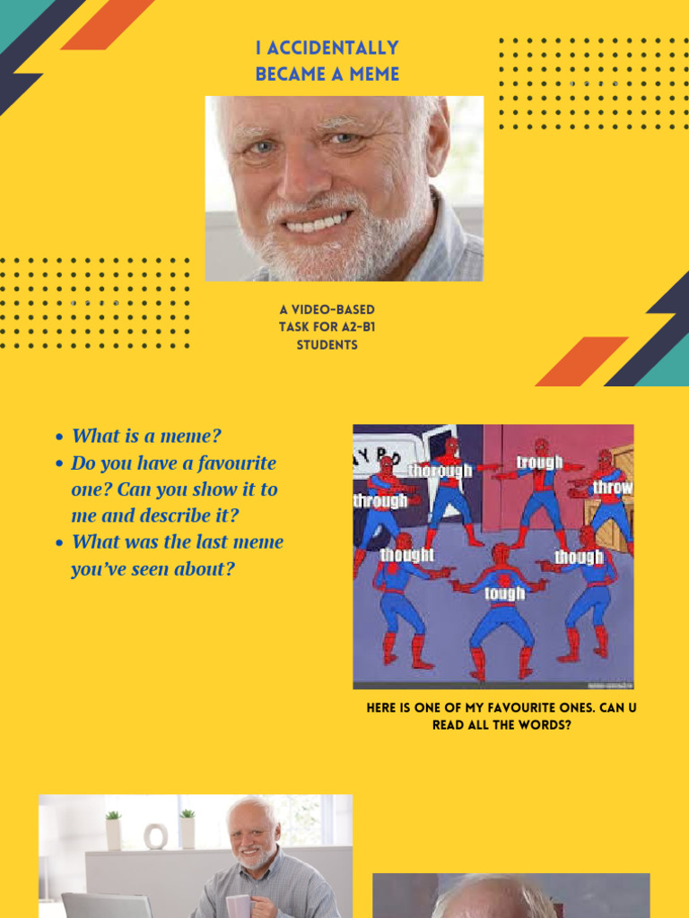 Video-Based Meme Lesson for A2-B1 Students | PDF
