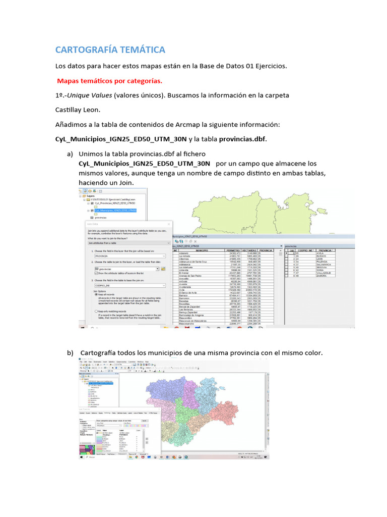 Ejercicios de Cartografía Temática | Descargar gratis PDF | Mapa ...